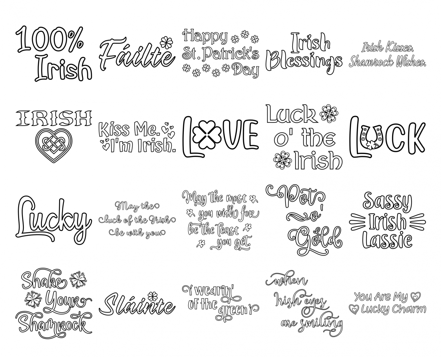 Irish Wordart – Zen PLR