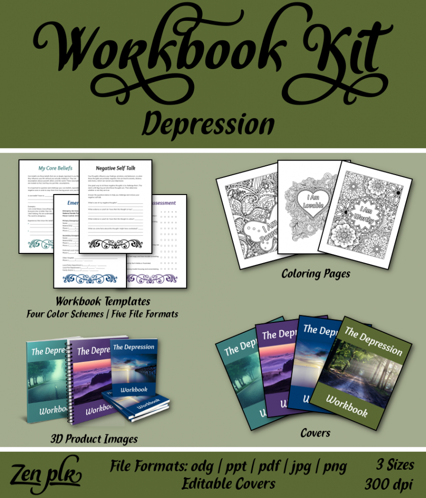 The Depression Workbook Kit – Zen PLR